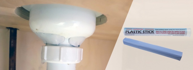Superfast Plastic Epoxy Putty Stick - Rapid PVC Plastic Pipe Repair