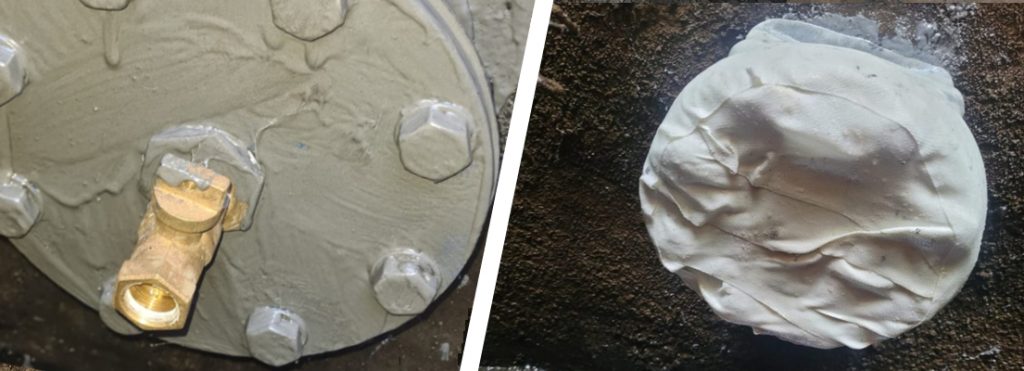 Landfill Site Pipe Stub Encapsulation Prevents Leachate Release