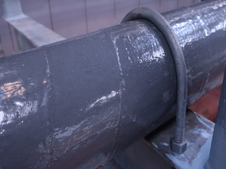 Industrial Plant Refurbish Corroded Steel Gas Pipe in CHP System