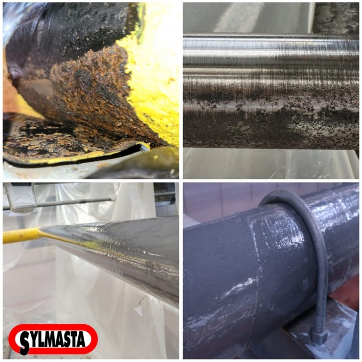 Industrial Plant Refurbish Corroded Steel Gas Pipe in CHP System