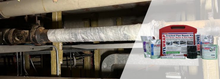 Drain & Waste Pipe Repair Kit - Seal Cracked Cast Iron & Plastic